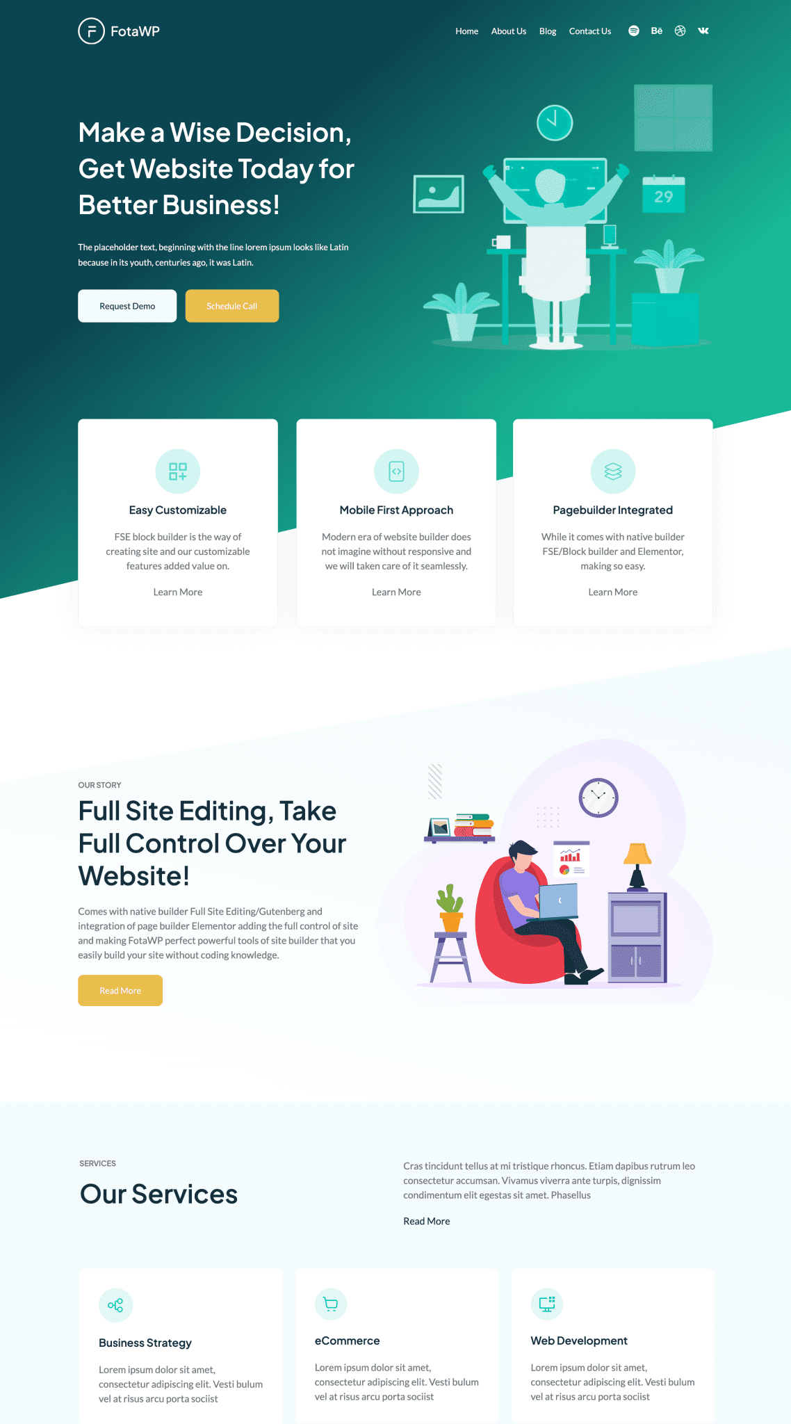 FotaWP - Full-Site-Editing Multipurpose WordPress Theme