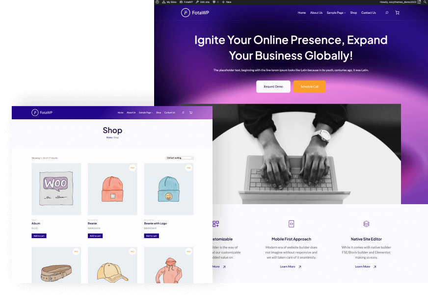 FotaWP - Full-Site-Editing Multipurpose WordPress Theme