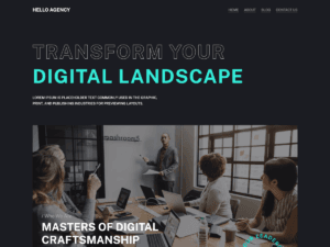 Modern WordPress Theme For Agency- Hello Agency